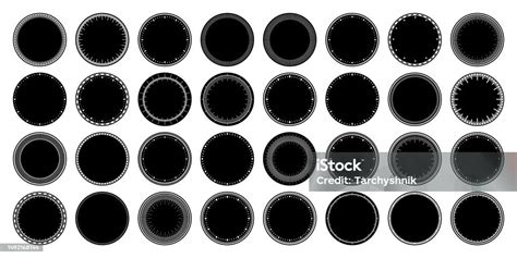 기계식 시계 얼굴 베젤 분 및 시간 표시가 있는 시계 다이얼 타이머 또는 스톱워치 요소 분할이 있는 빈 측정 원 눈금 벡터 일러스트레이션 가리키기에 대한 스톡 벡터 아트 및