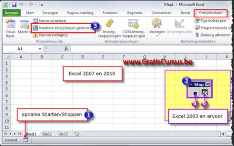 Gratis Cursus Excel Automatiseren Macro S 3 Relatieve En Absolute