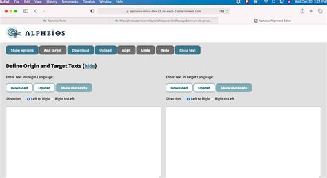 Main Menu Grouping · Issue 86 · Alpheios Projectalignment Editor New