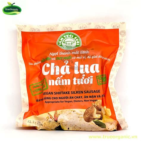 Chả Lụa Nấm Tươi Chay 250g True Organic Vietnam