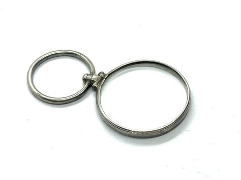 Antique Victorian Silver Glass Monacle Style Pendant Gem