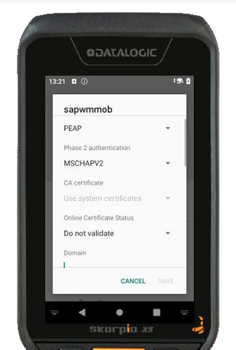 Skorpio X5 Android 11 Do Not Validate Ca Cert Android Devices Datalogic Developer