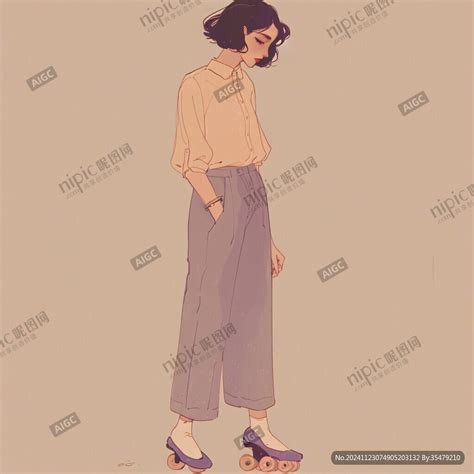 Ai创作图人物插画短发女生 慵懒风简约插画 Ins插画 手绘穿搭 高级感女插画 Ins风人物 女生插画女生 简单人物插画 欧美风女孩插画 知性女生插画 简约人物插画 Ins插画风格 Ins风