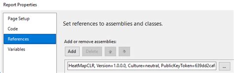 Available Options For Generating Heatmaps In An SSRS Report