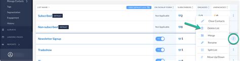Managing Contacts And Lists
