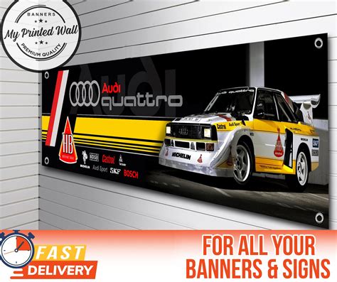 LEINWAND BILD ER XXL POP ART AUDI QUATTRO S1 RALLYE ABSTRAKT BUNT WAND