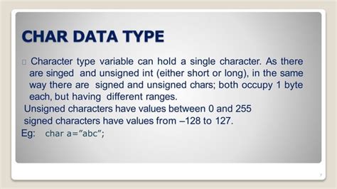 Datatypes In C Pptx Programming Languages Computing