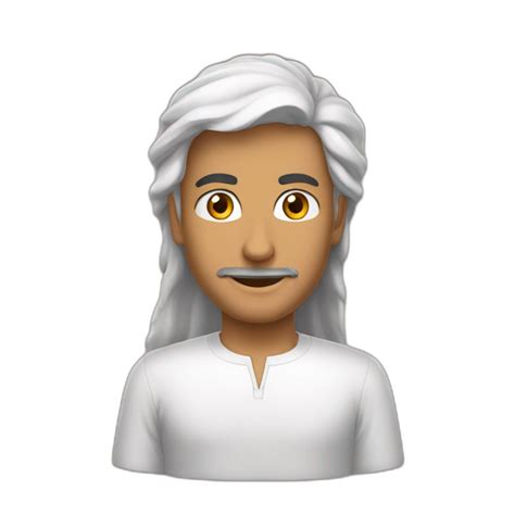 ولد شعره قصيكيرلي لون شعره اسود ولون الولد ابيض Ai Emoji Generator