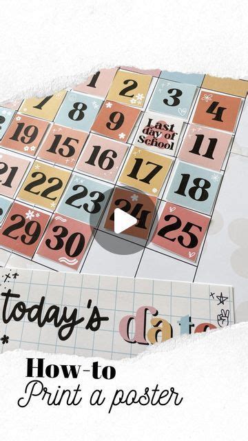 Retro Redone Calendar Poster