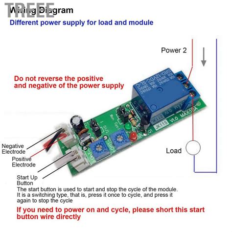 Treee Dc 5v 12v 24v Infinite หน่วงเวลา Timing Timer รีเลย์ปิดสวิตช์ Loop โมดูล Shopee Thailand