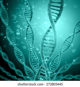 Digital Illustration Dna Structure Colour Background Stock Illustration