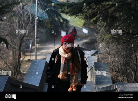Srinagar Kashmir India Nd Jan A Hindu Devotees Arrive To Attend Prayers At