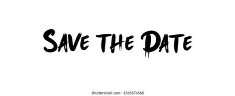 Save Date Vector Text Marker Stock Vector Royalty Free 1565874565