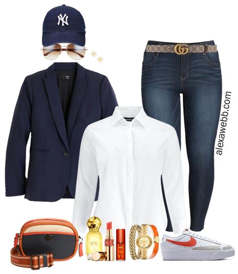 Plus Size Navy Blazer Outfits Part 1 Alexa Webb