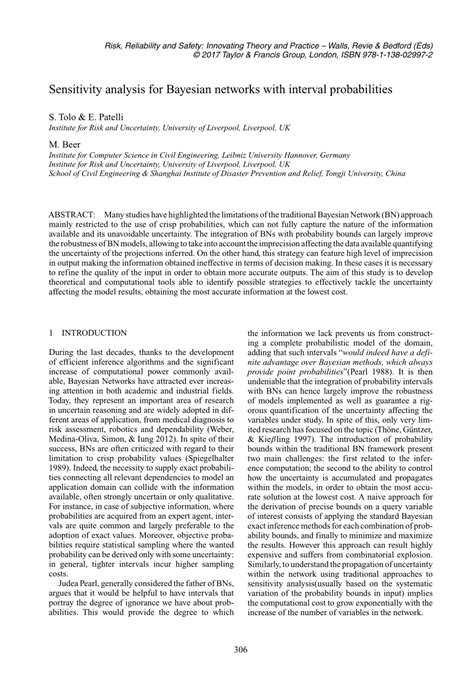pdf sensitivity analysis for bayesian networks with interval