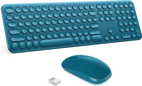 Xtremtec Blue Ultra Slim Quiet Wireless Keyboard Mouse Combo With Blue Deep Bass