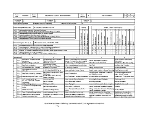 Syllabus ISM SRM Institute Of Science Technology Academic Curricula 2018 Regulations