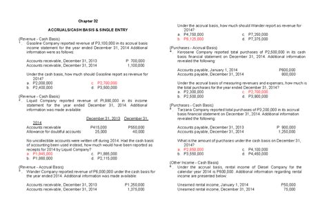 32 Accruals Cash Basis Single Entry Chapter 32 Accruals Cash Basis