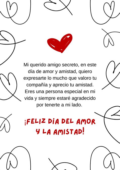 Tarjeta Vertical Amigo Secreto Moderna Blanca