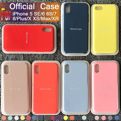 Have Original Logo Official Silicone Case For Apple Iphone 7 8 Plus