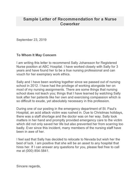 Letter Of Recommendation For Coworker Examples Writing Letter Of Hot