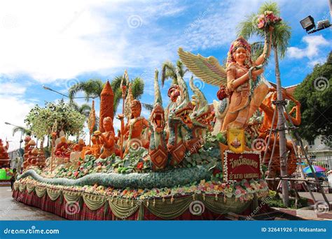 The Ubon Ratchathani Candle Festival Thailand July 25 Editorial