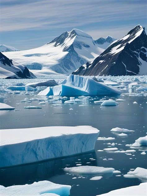 Arctic Ice Winter Landscape Arctic Ice Scenery Antarctica Ice