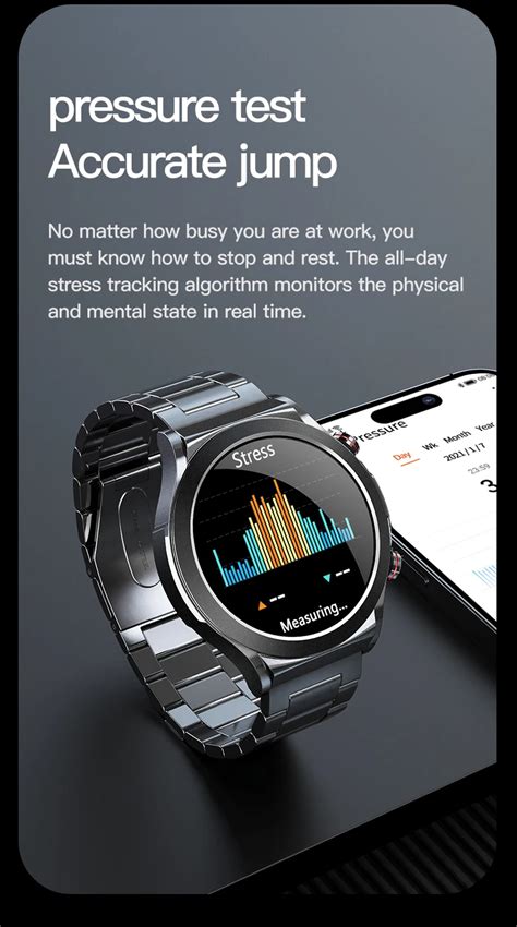 ECG PPG Laser Pulse Therapy Smartwatches New Blood Glucose Men Inch AMOLED Full Touch
