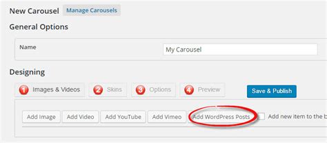 how to create a wordpress post carousel wordpress plugin