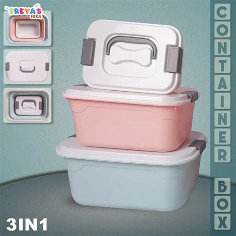 FR C272 Container Box 3IN1 Storage Organizer Box Tempat Penyimpanan Multifungsi Kontainer