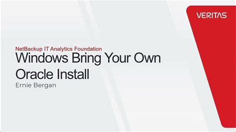 Netbackup It Analytics Foundation Windows Bring Your Own Oracle Install Youtube