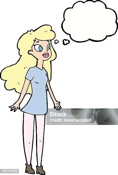 말풍선이 있는 뽀샤시 여자아이 만화 캐릭터 거친에 대한 스톡 벡터 아트 및 기타 이미지 거친 귀여운 그리기 Istock