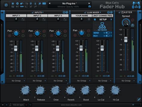 Blue Cats Fader Hub Minimize Fader Hubs Size And Keep Control Over