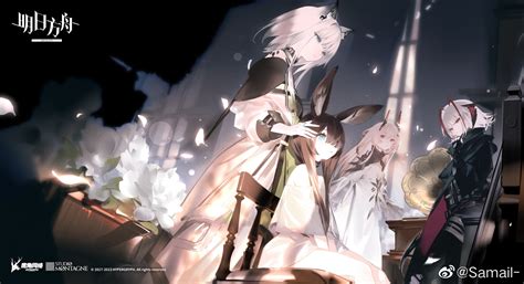 Amiya Kaltsit W And Theresa Arknights Drawn By Samail Danbooru