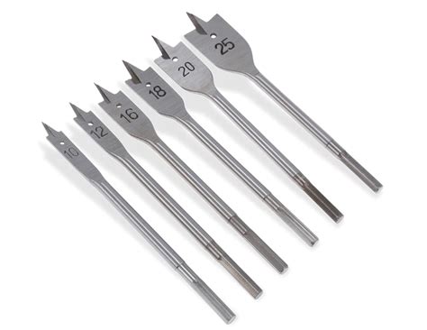 6pcs 10 25mm Wood Flat Drill Bits Gearvita