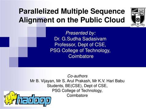 Ppt Parallelized Multiple Sequence Alignment On The Public Cloud Powerpoint Presentation Id