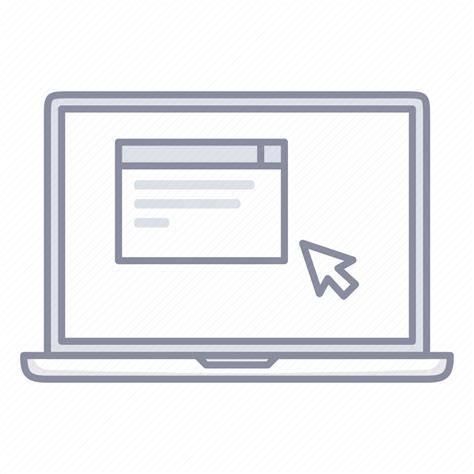 Click Cursor Laptop Notebook Window Icon Download On Iconfinder
