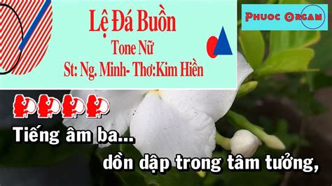 Lệ Đá Buồn Karaoke Tone Nữ St Ng Minh Thơ Kim Hiền Thánh Ca Nhạc