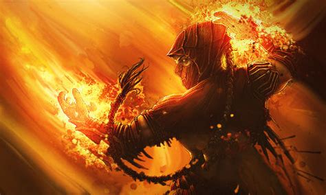 Flaming Monk By Moshygfx On Deviantart
