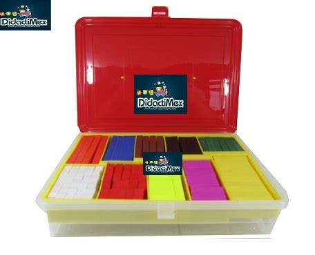 REGLETAS DE CUISENAIRE LISAS Matematicas Didactimex