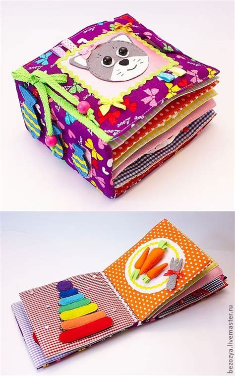 Развивающие игрушки ручной работы Ярмарка Мастеров ручная работа Развивающая книжечка 12 36m