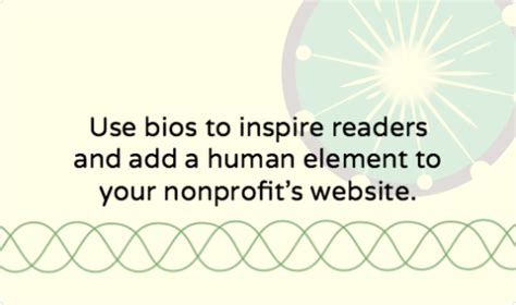 How To Write A Bio For Your Nonprofits About Section
