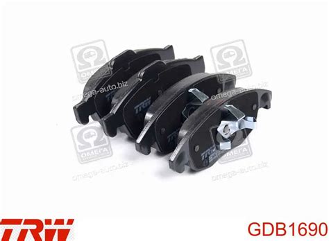 GDB1690 TRW колодки тормозные передние дисковые