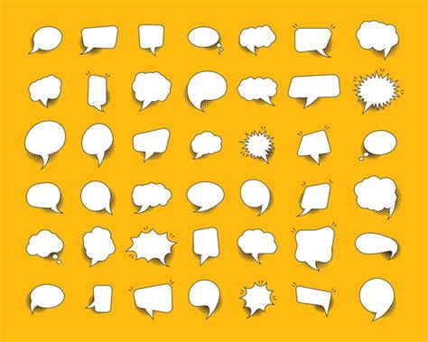 Premium Vector Speak Bubble Text Chatting Box Message Box Outline Cartoon