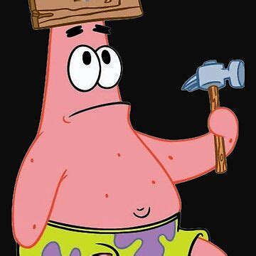 Patrick Nailing Wood To His Head Art Board Print For Sale By