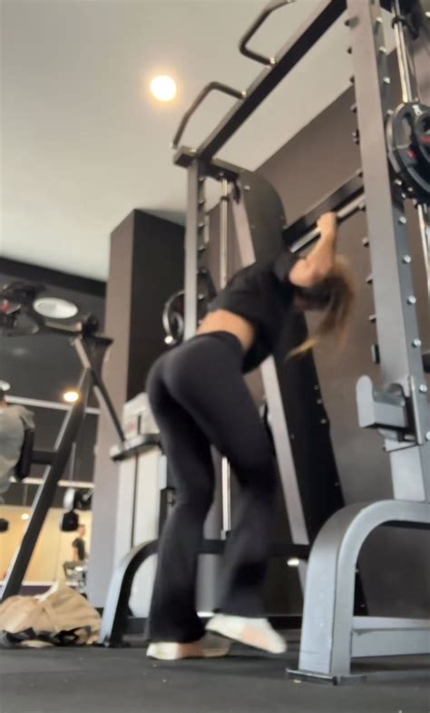 Amazing Blonde Gym College Girl Tight Leggings Pt1 Spandex Leggings