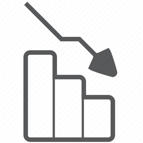 Chart Column Decrease Diagram Down Graph Statistics Icon