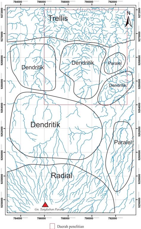 Gambar Pola Aliran Sungai Rectangular 55 Koleksi Gambar