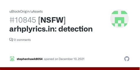 Nsfw Detection · Issue 10845 · Ublockoriginuassets