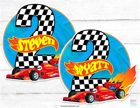 Decoraciones De Hot Wheels Feliz Cumpleaños Hot Wheels Etsy
